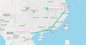 Hàng Châu cách Việt Nam bao xa bay mất bao lâu